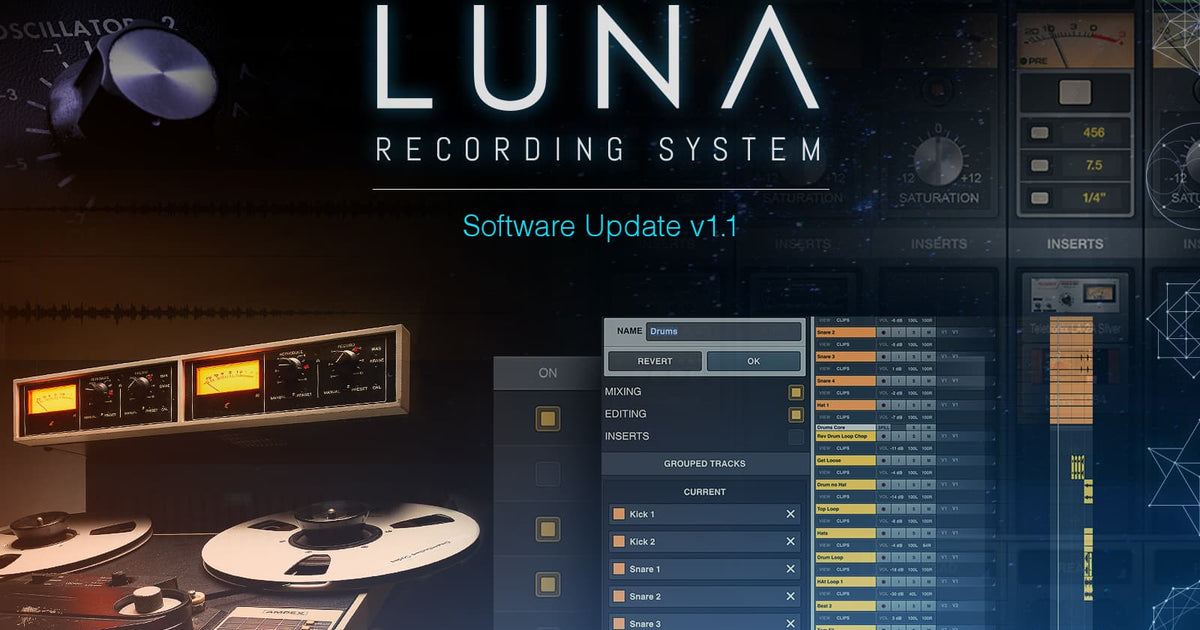 UA Releases LUNA Recording System v1.1 – Universal Audio