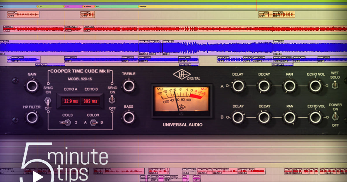 5-Min UAD Tips: Cooper Time Cube Plug-In – Universal Audio