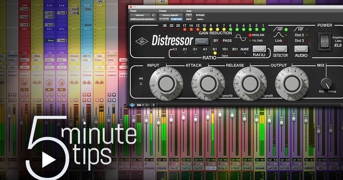 5-Min UAD Tips: Empirical Labs EL8 Distressor – Universal Audio