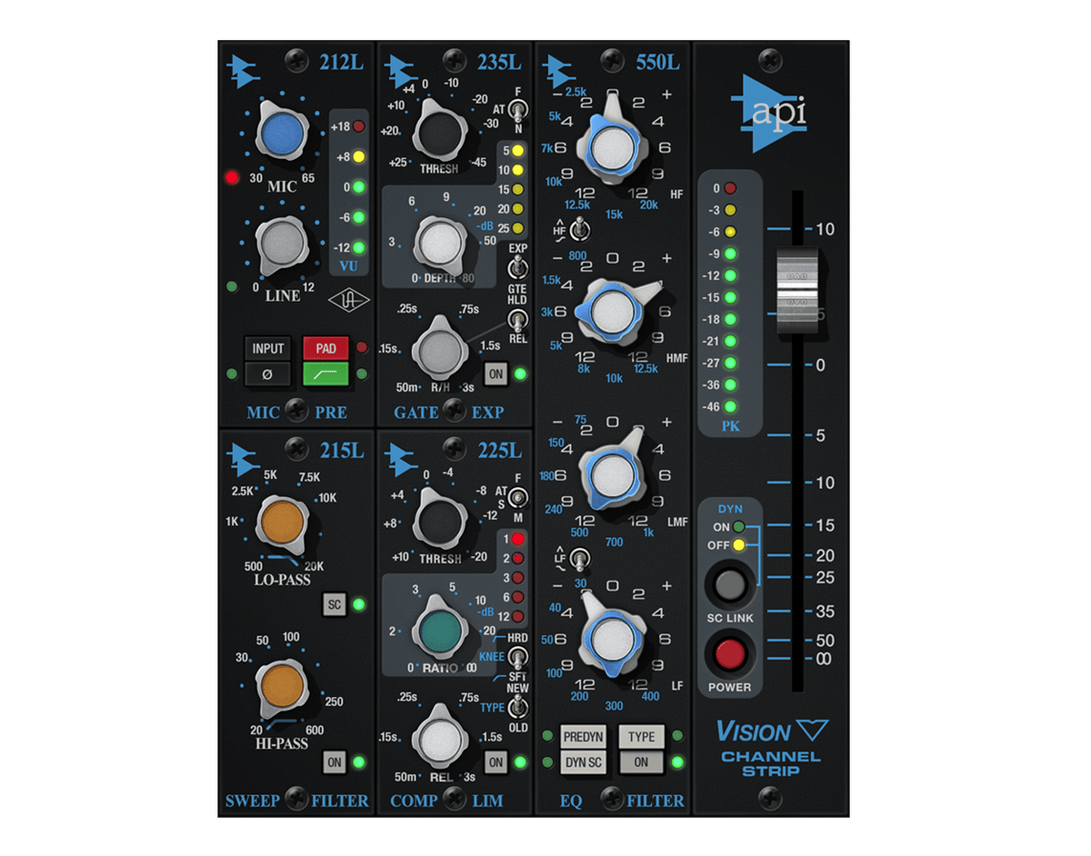 API Vision Channel Strip Collection – Universal Audio