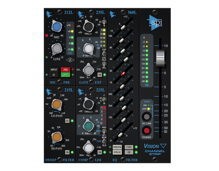API Vision Channel Strip Collection – Universal Audio