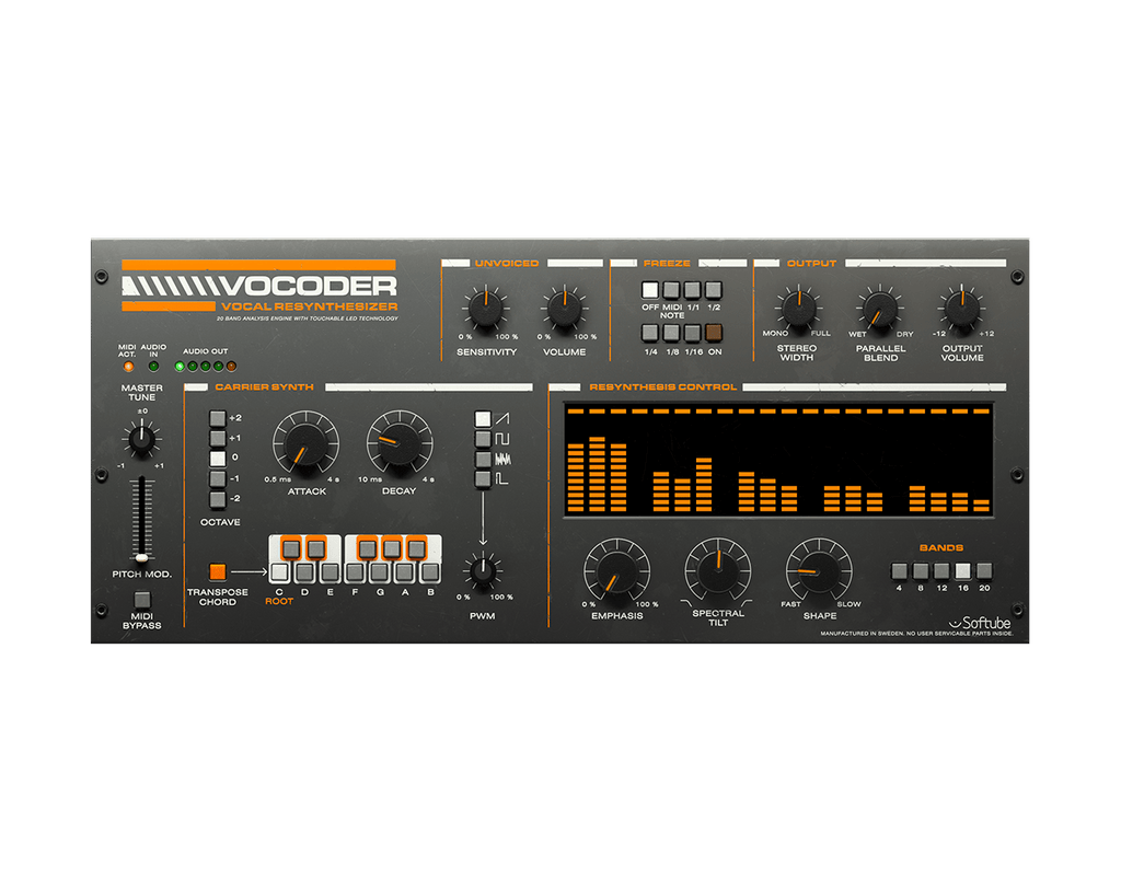 universal logo vocoded