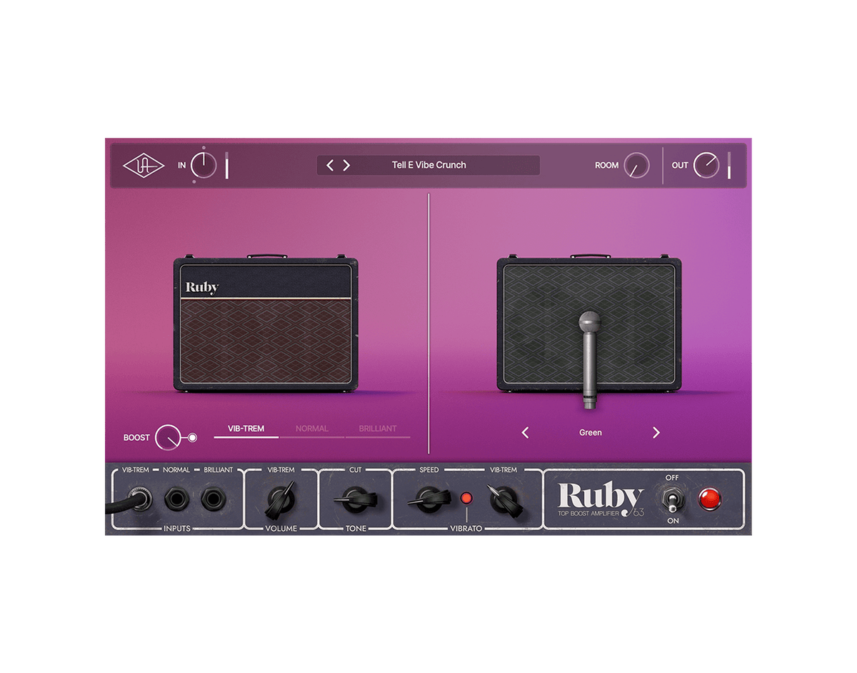 UAD Ruby '63 Top Boost Amplifier – Universal Audio