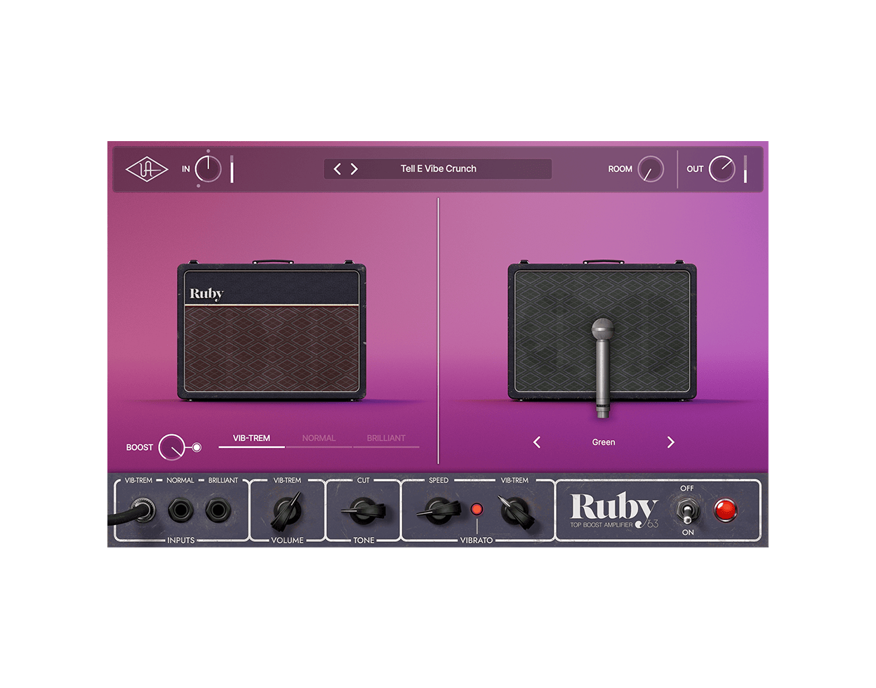 UAD Ruby '63 Top Boost Amplifier – Universal Audio